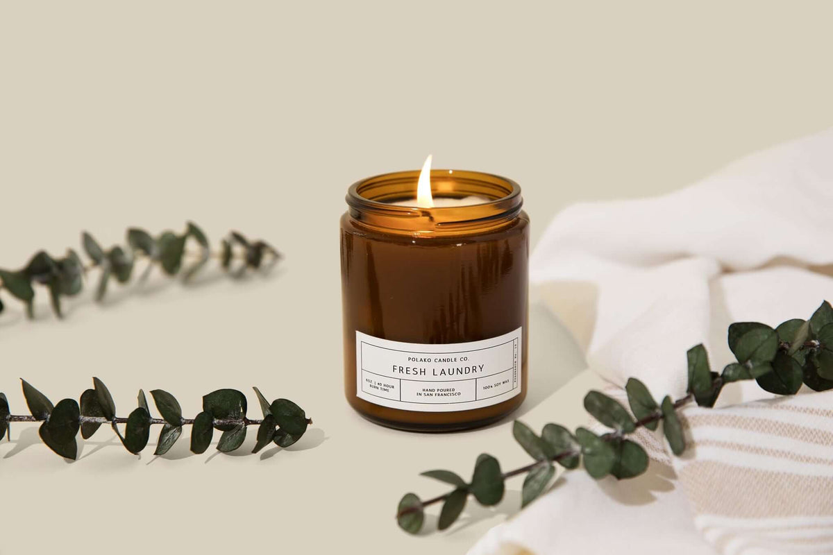 Fresh Laundry Candle - Crisp & Uplifting Aroma– Polako Candle Co.