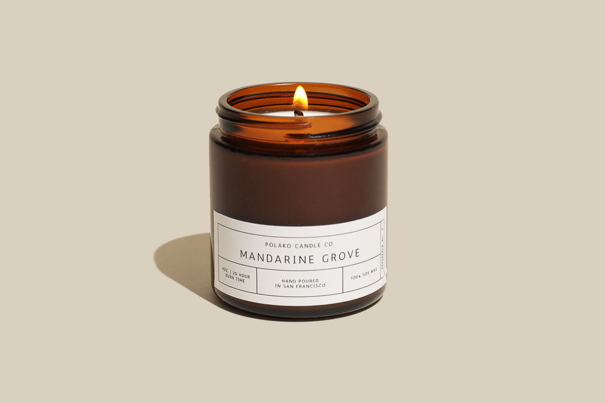 Mandarine Grove Candle - Spring Floral & Citrus Bliss– Polako Candle Co.